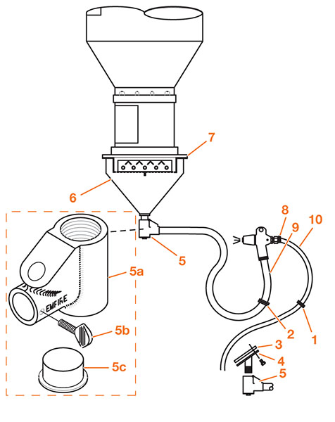 Hopper Assembly On Omni Finishing